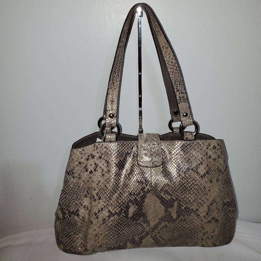 Coach F19679soho Embossed Exotic Python Leather Shoul… - Gem
